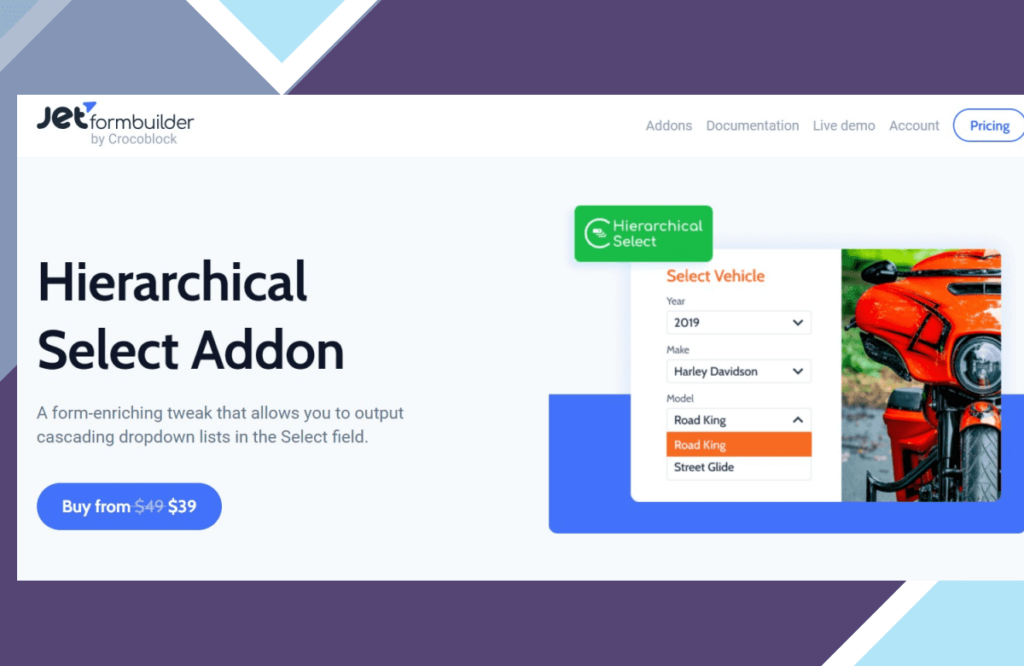 JetFormBuilder Hierarchical Select – GPL – WordPresss Marketplace